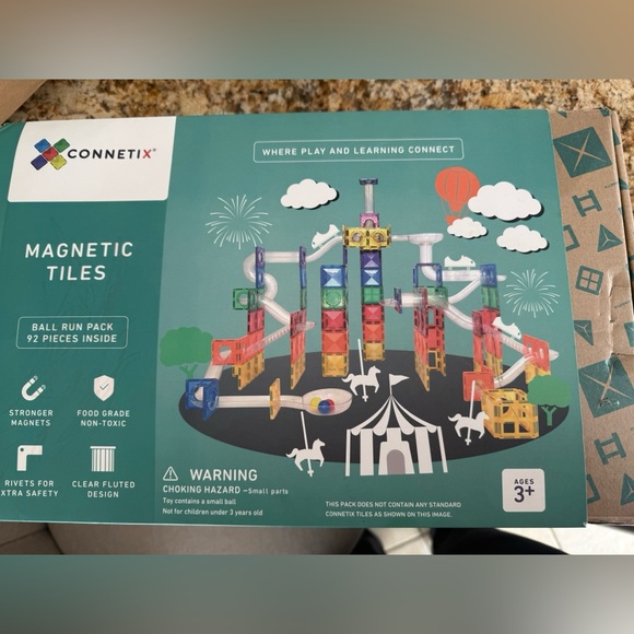 Connetix | Toys | Connetix Rainbow Ball Run Pack 92pc New In Box | Poshmark